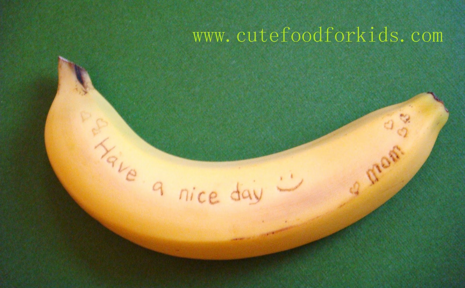 Cute Food For Kids?: How To Draw On Banana