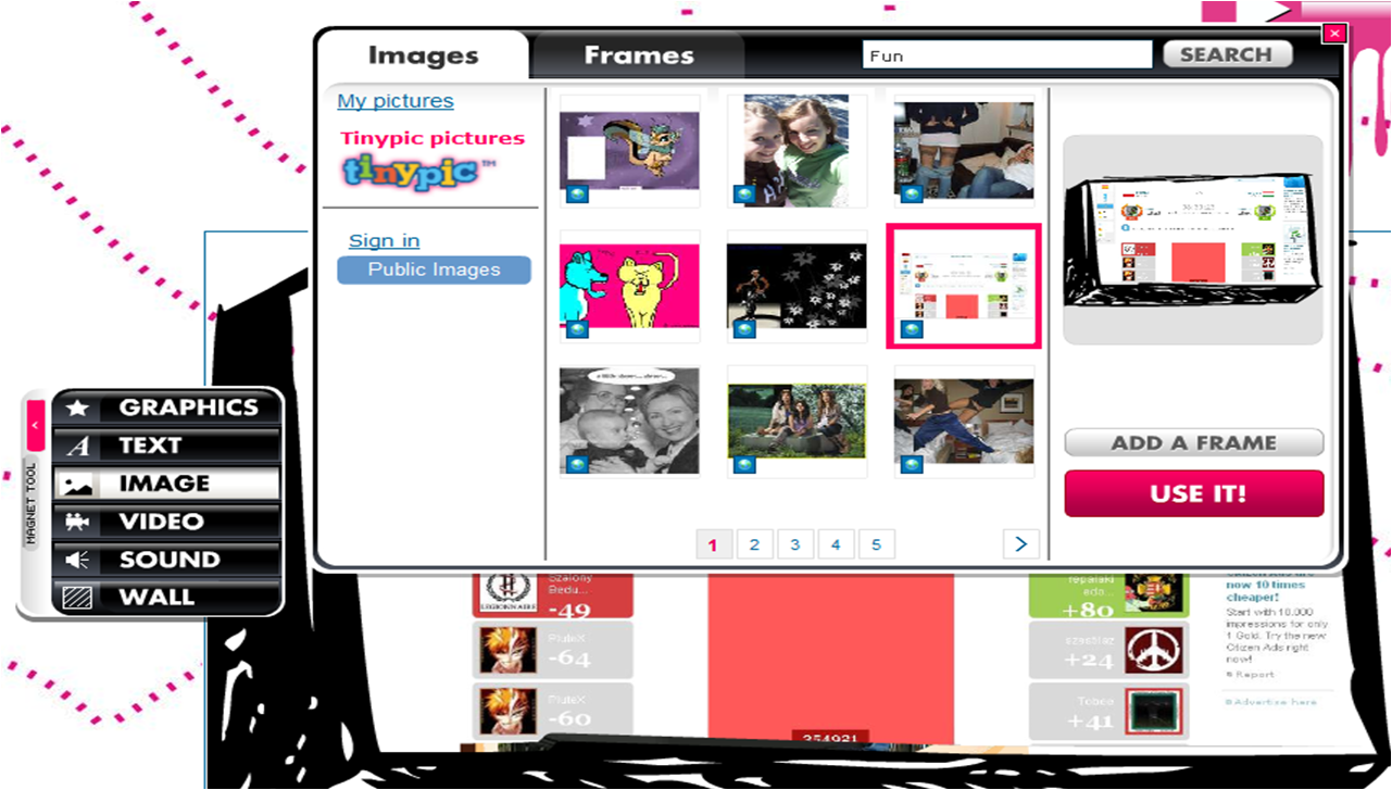 Step 3: Designing the Glog: Adding Images | Using Glogster