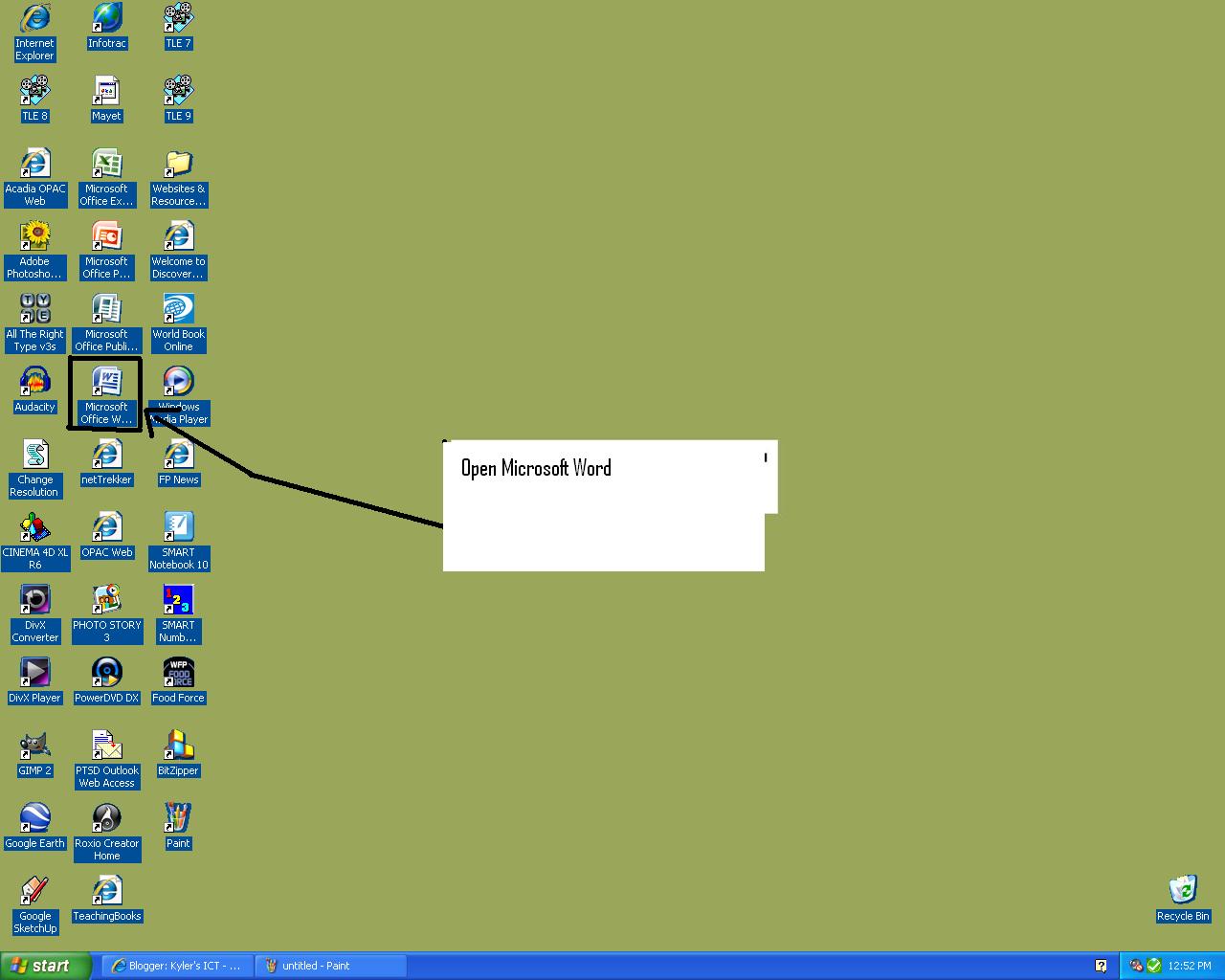 Kyler's ICT: Print Screen Images- How To Insert Symbols