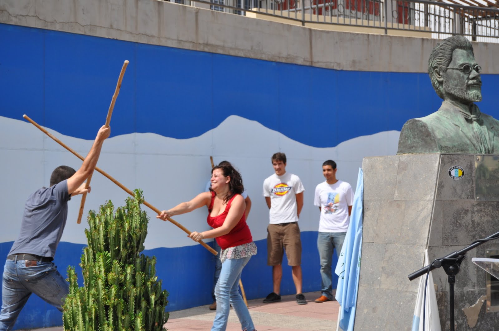 Exhibición Juego del Garrote.