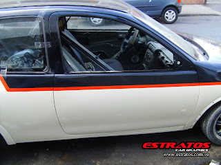 ESTRATOS car graphics: Rotulación y Pintura de Corsa