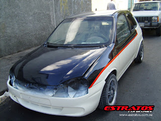 ESTRATOS car graphics: Rotulación y Pintura de Corsa