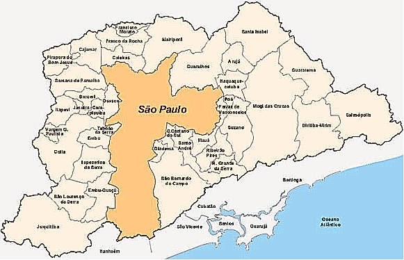 SÃO PAULO PARA INICIANTES: MUNICIPIOS VIZINHOS A SAO PAULO