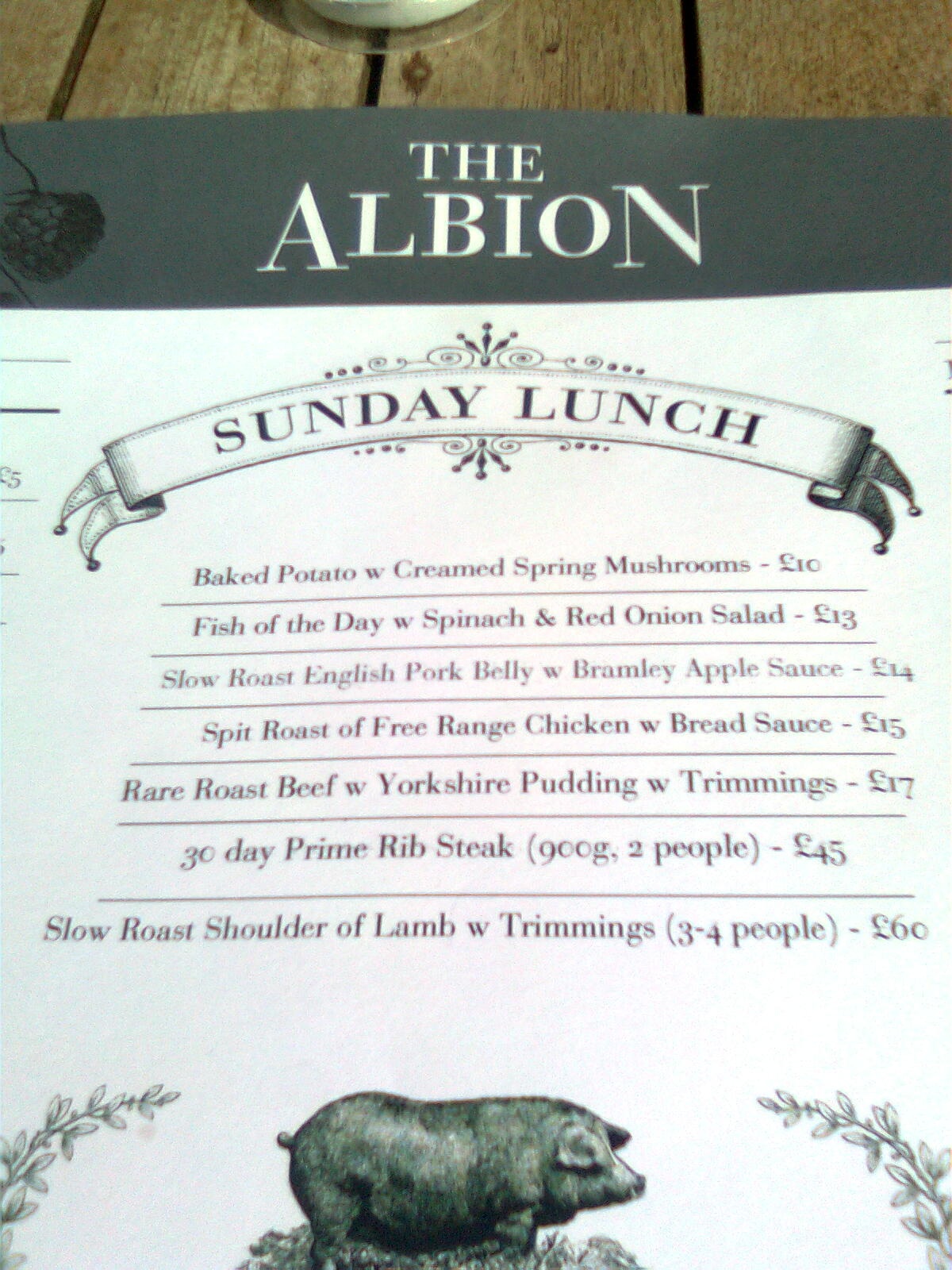 I Live to Eat and Eat to Live: Sunday Roast @ The Albion