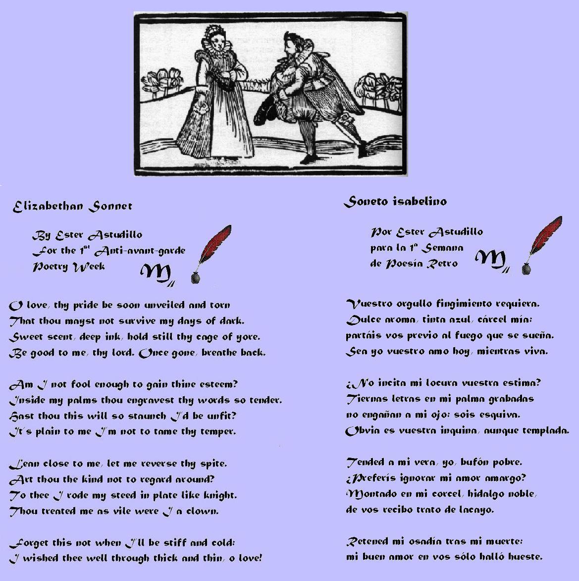 SIETE VOCES: Elizabethan Sonnet / Soneto isabelino