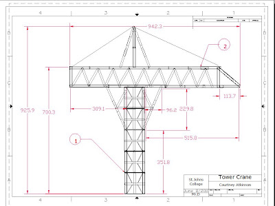 Technological Design: Tower Crane Final Drawings