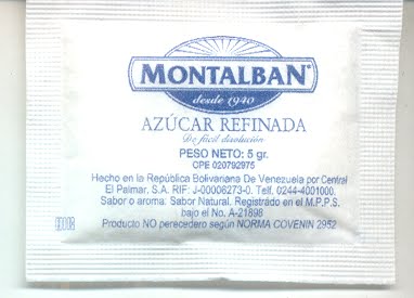 SOBRES DE AZUCAR SUGAR PACKETS: SOBRES DE AZUCAR SUGAR PACKETS