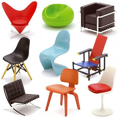 Down and Out Chic: Mini Designer Chairs