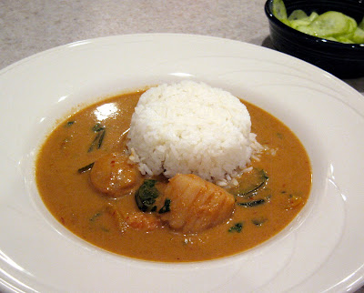 Scallops and Shrimp Poached in Chu Chee Curry - The Spiced Life