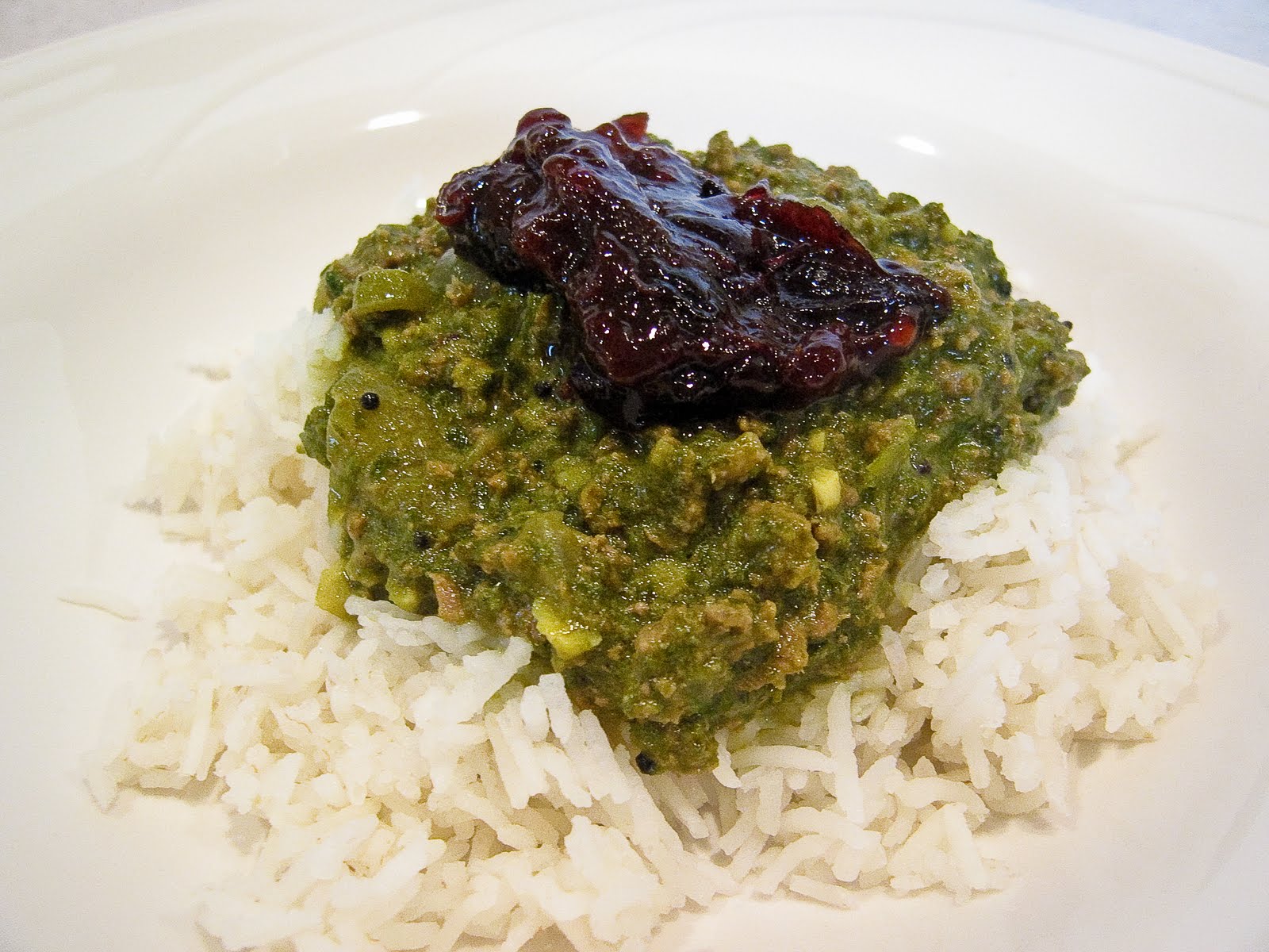 Kheema With Springtime Greens - The Spiced Life