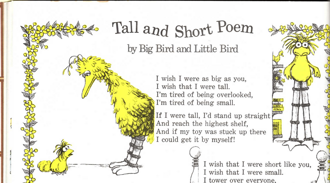 KidzLove2Play -------------------: Tall and short poem