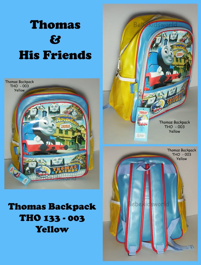 Bebekidsworld: Thomas Backpack Blue, Red, and Yellow ( THO 133 )