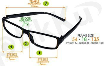 JESSLYN OPTICAL: Cara Membaca Size ( ukuran ) Frame Kacamata