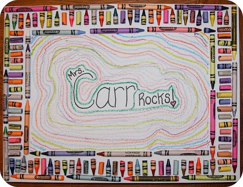 Trendy TreeHouse: Crayon Art ~ Teacher's Gifts