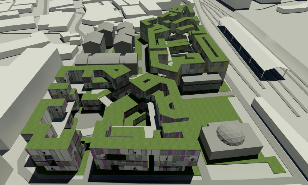 Hafiz Amirrol: Industri Dalam - Massing and Layout Studies