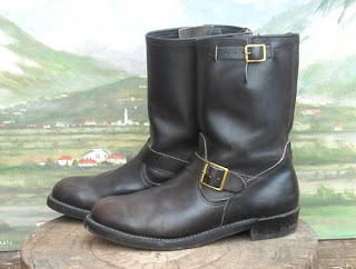 Vintage Engineer Boots: 1960's ZIPPER ENGINEER BOOTS