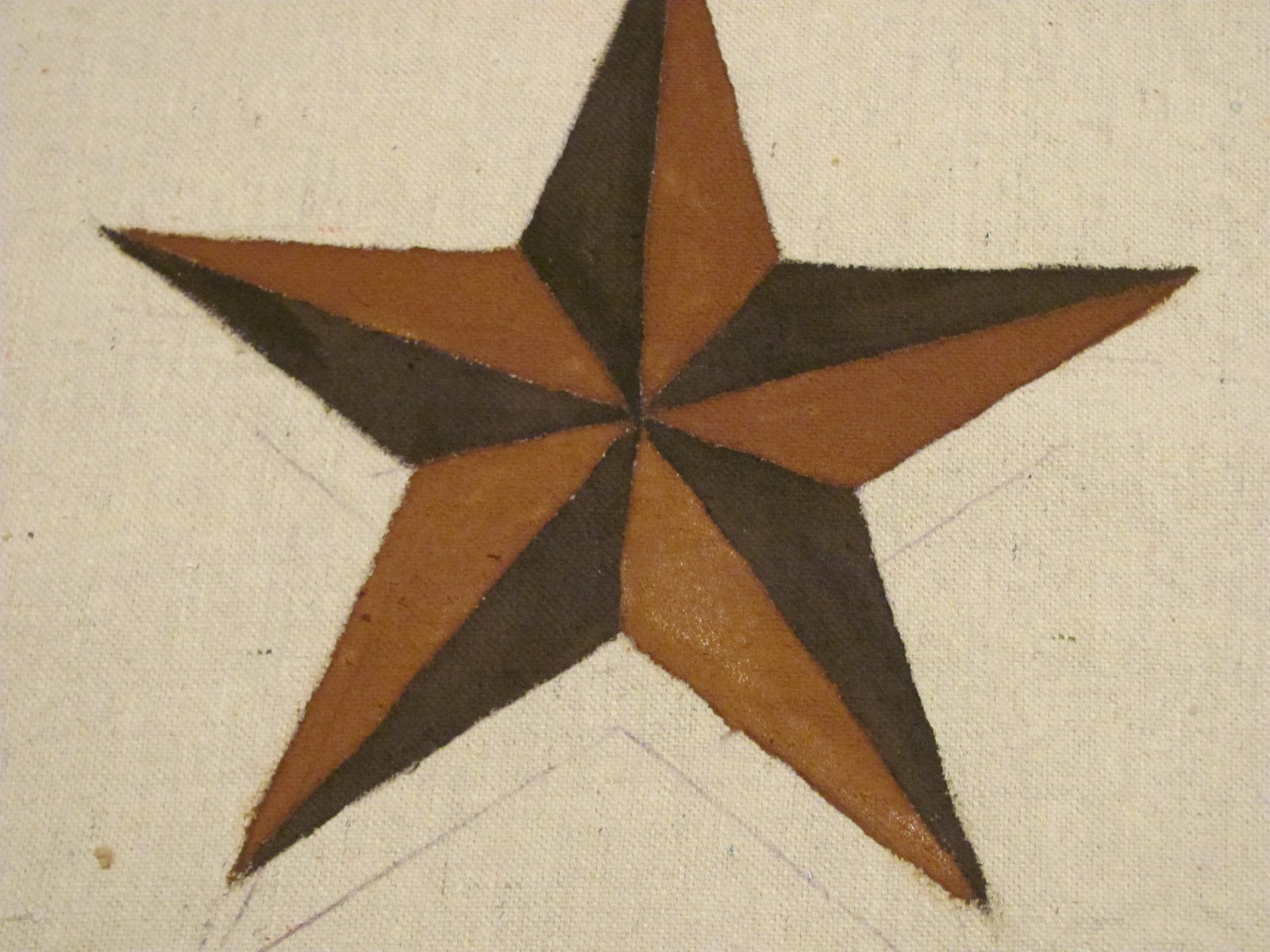 Inspiring Creativeness: Painted Star Tutortial