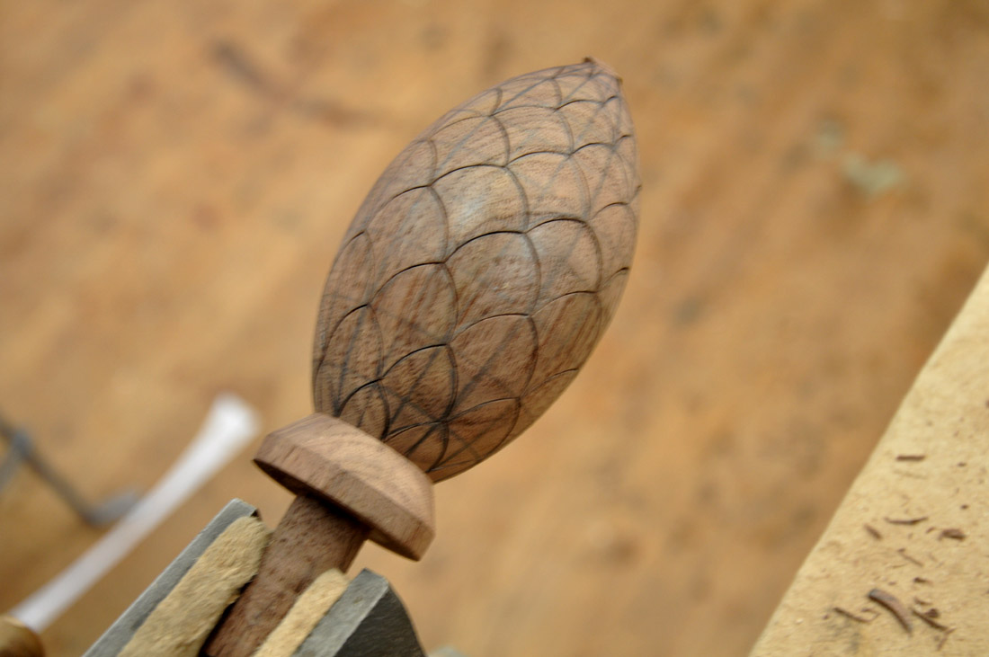 Dorset Custom Furniture - A Woodworkers Photo Journal: Carving the Pine ...