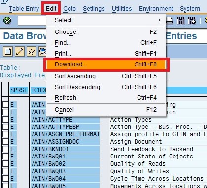 How to Extract All TCodes From SAP System (SE11) - SAP Heaven