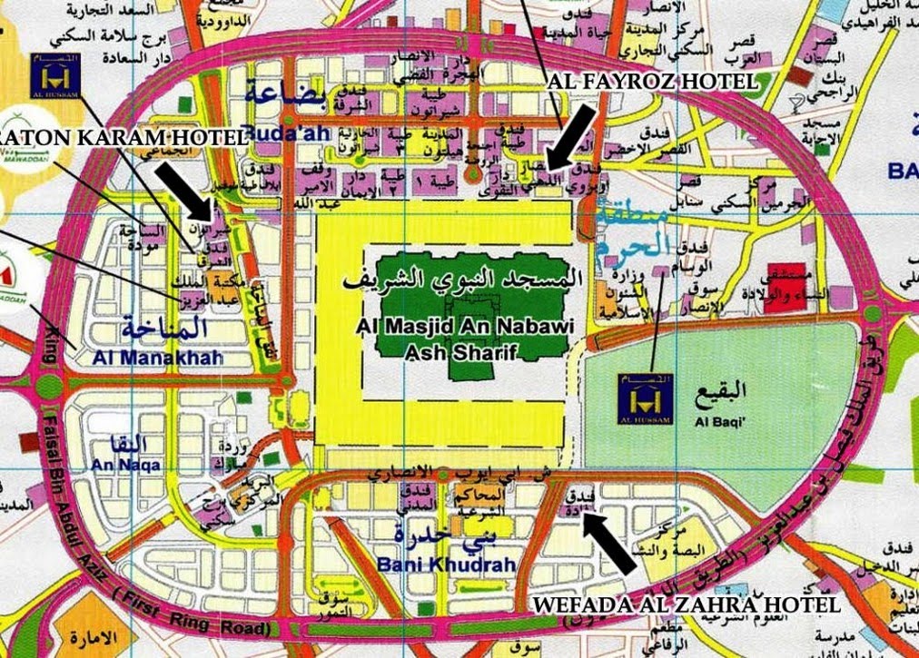 testing: Peta Masjid NABAWI dan Madinah