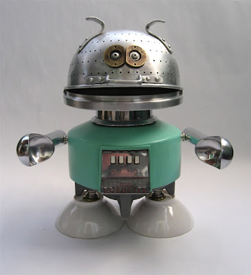 Whimsical World of Laura Bird: Artist Spotlight - Junk Robots