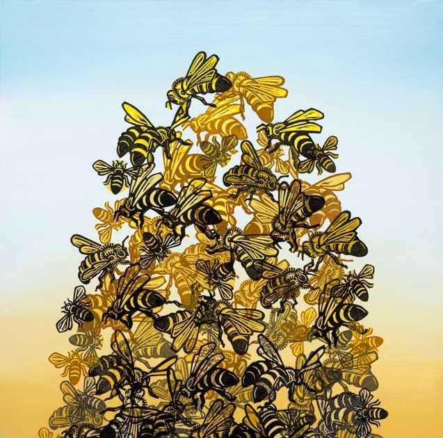 Backwards Beekeepers: Bee art