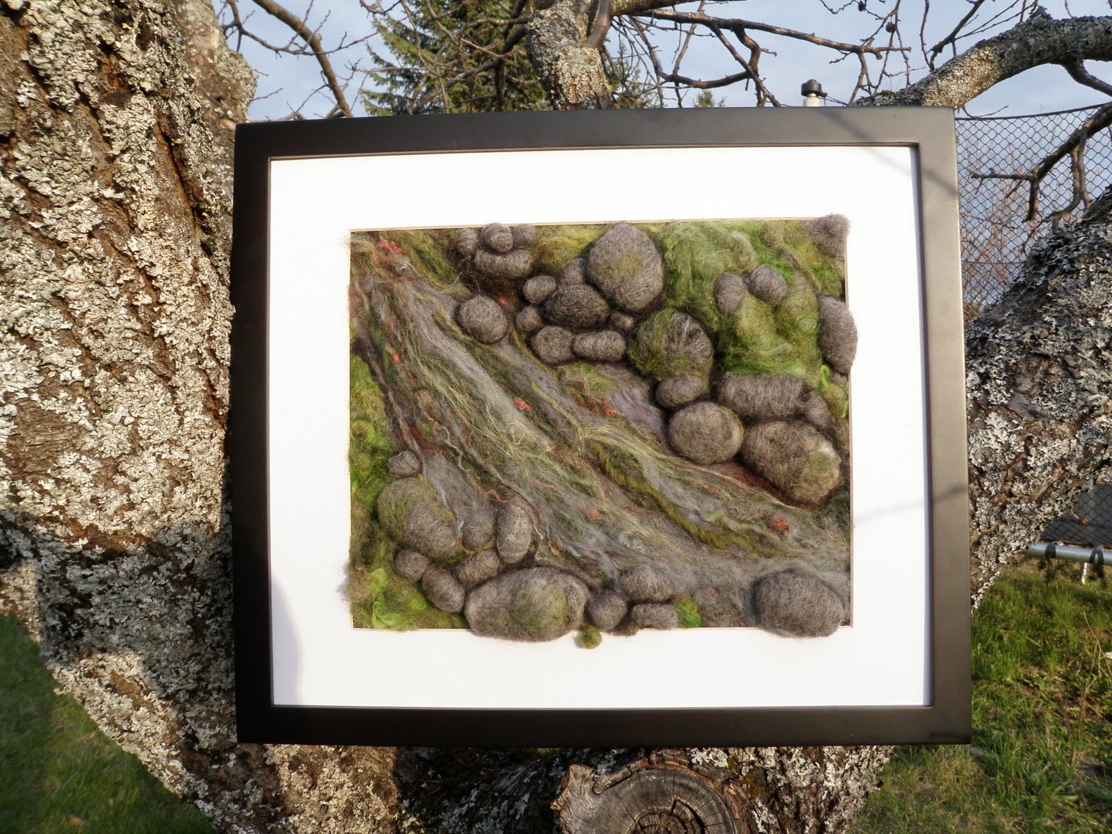 Artspun: First needle felted landscape