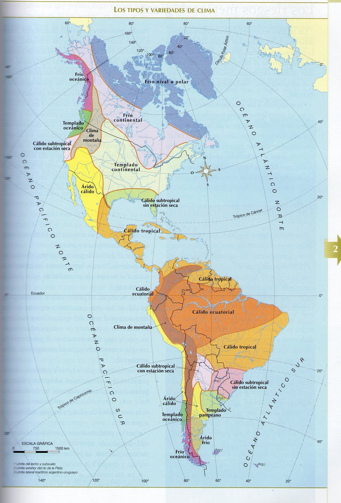 Geo-Esnaola: Climas de América