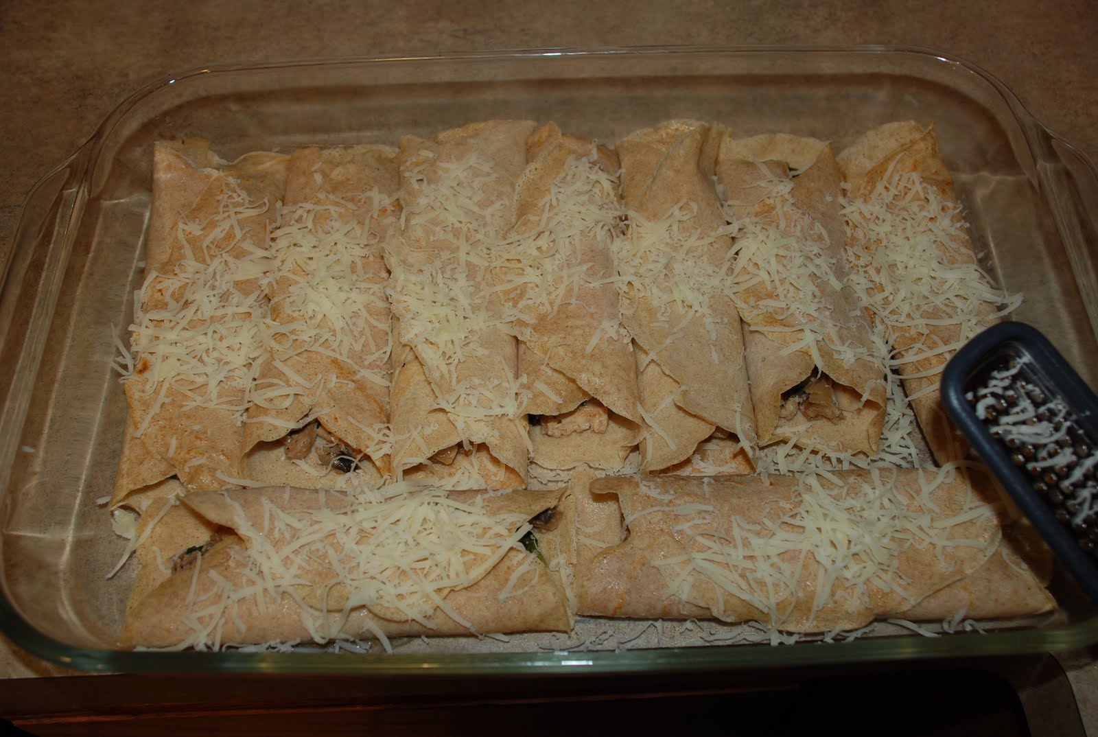 30 Before 30: Spinach, Chicken, Mushroom Dinner Crapes