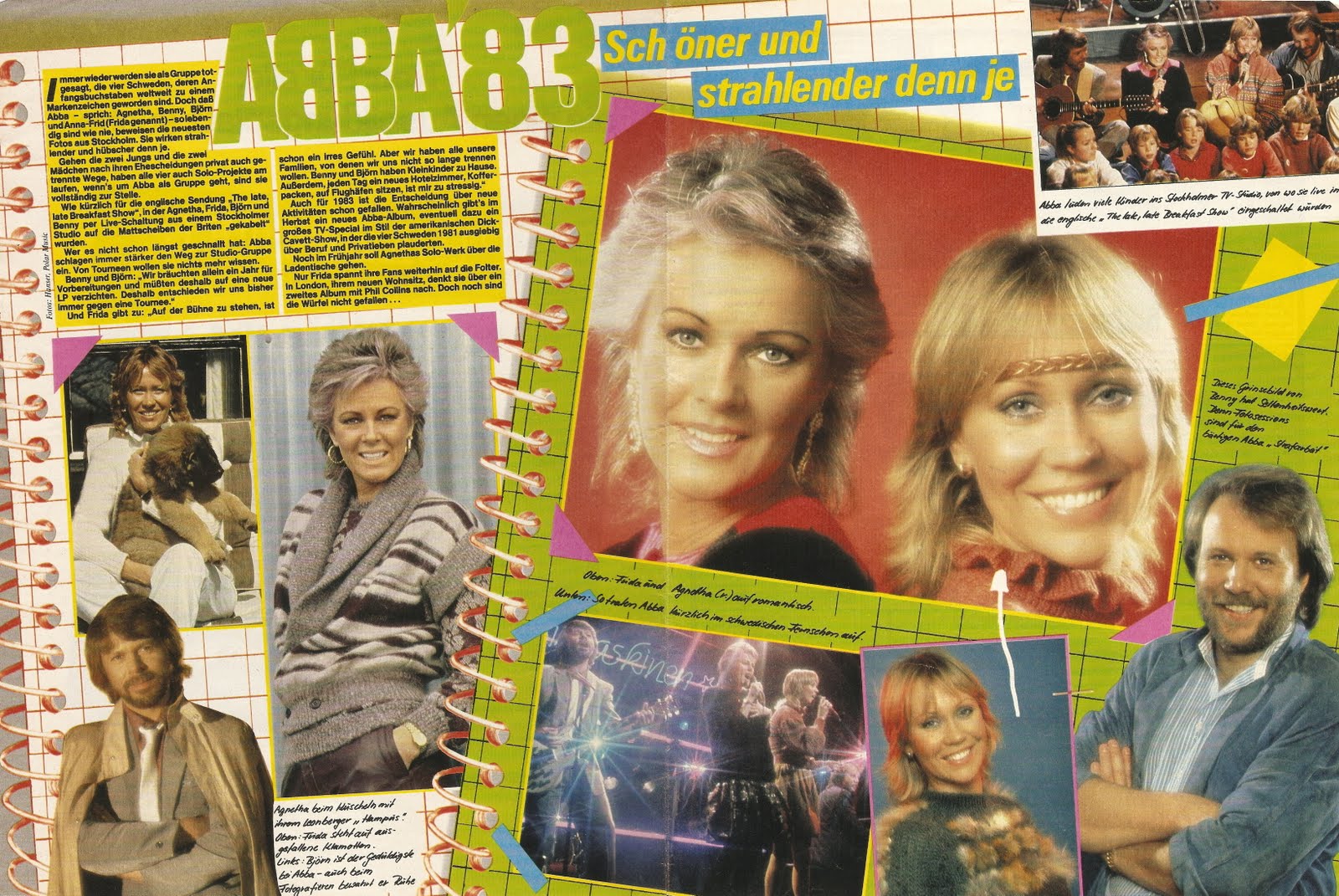 ABBA The Articles: Bravo, March 1983: ABBA ’83, more beautiful and ...
