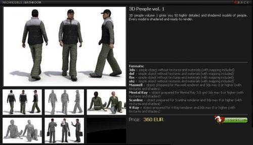 Evermotion 3D People Vol 1