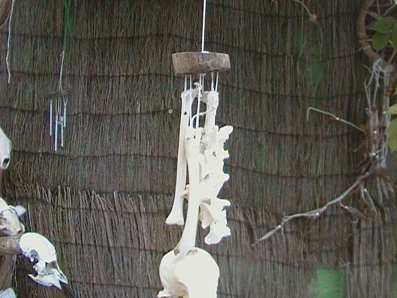 wolfbushcraft: bone wind chime