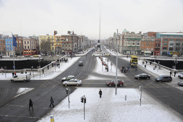 Samba Boys Show: Snowing in Dublin!!! Ta nevando em Dublin!!!