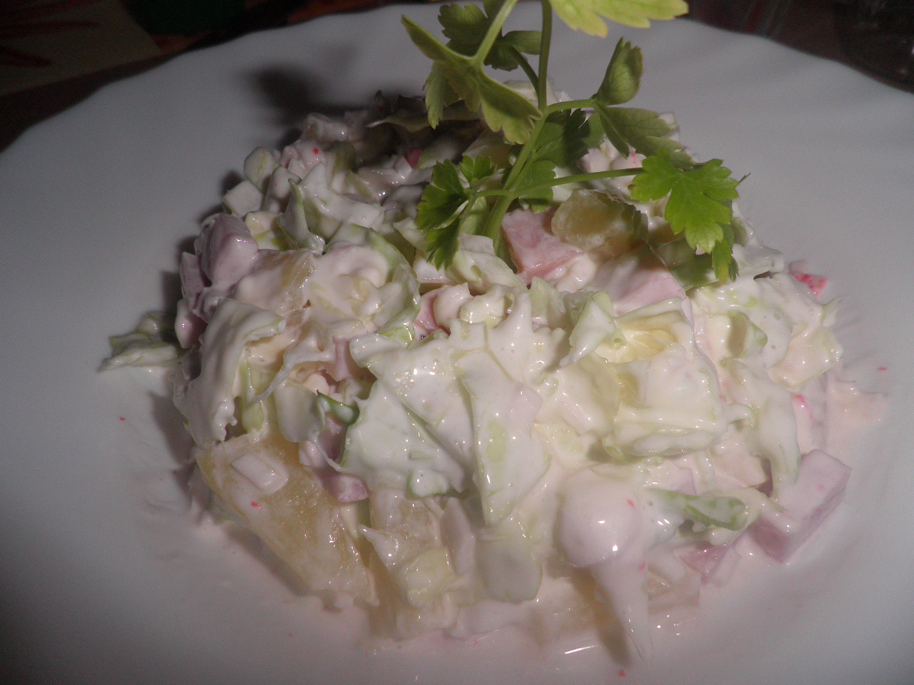 LAS RECETAS DE RAKETI: ENSALADA DE REPOLLO,JAMÒN Y PIÑA
