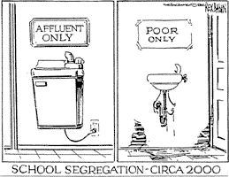 Mr. Schmidt's House of Education: School segregation is "back."