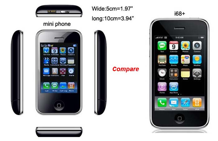 Descripción de Celulares: MINI IPHONE