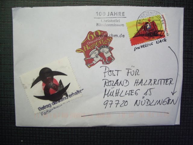 arriving and outgoing mail art: arriving mail art from Heinz W. Lotz ...