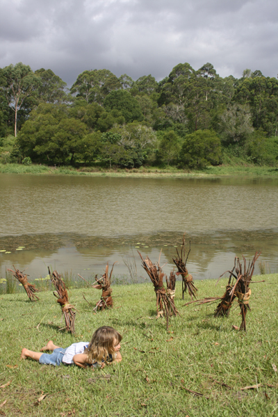 Candice Herne: Installation at Bunya Dreaming Baroon Pocket Dam, Maleny