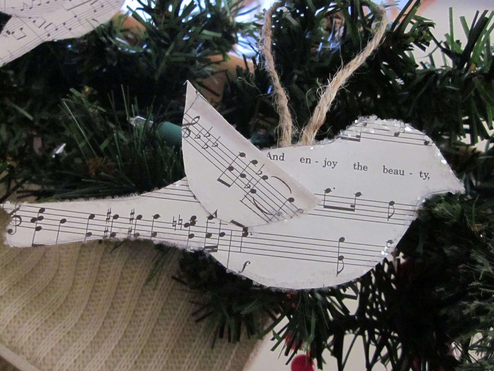 Embellishing Life: Crafting with music pages