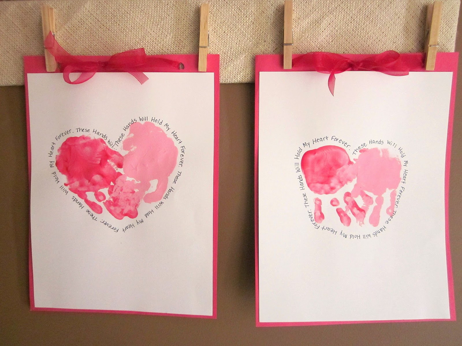 Embellishing Life: Hand print hearts
