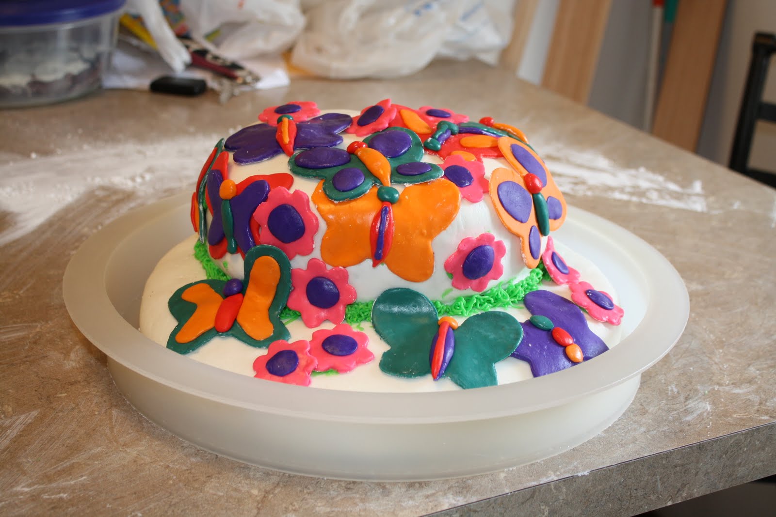 A Peakin To Our Lives: the finished cake