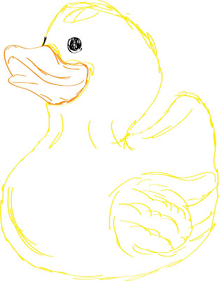 Digital Drawing - David Balmforth: Rubber Duck - Daily Drawing ...