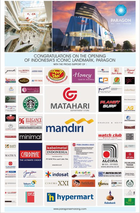 Mal Terbesar di Semarang Resmi Dibuka | Go_Blogger_Semarangan