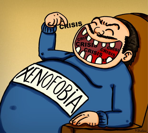 BALBOA-DRAWINGS: "La Crisis alimenta la Xenofobia"