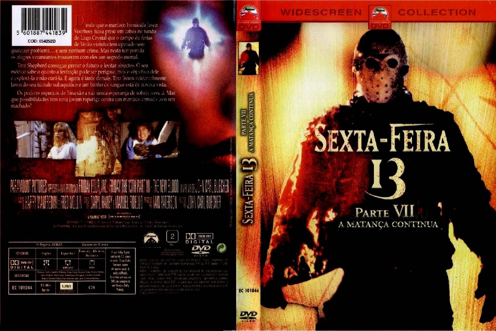 Capas Filmes Terror: Sexta-Feira 13 - Parte 7 - A Matança Continua