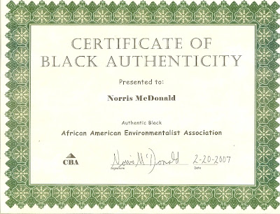 AAEA Hollywood: 'Authentic Black' Certificates: Be Sure. Get Certified