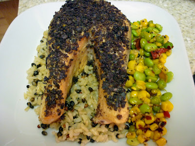 Good Looking Home Cooking: Blue Corn Crusted Salmon
