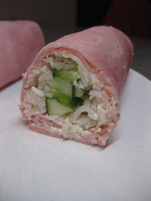 Dinner at Christina's: Sushi Style Ham Rolls