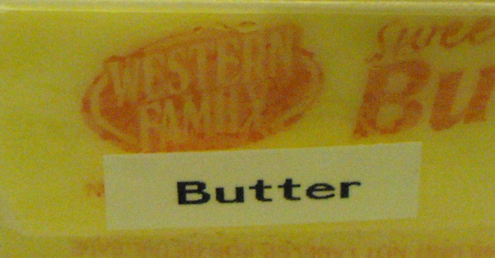 A matter of preparedness: It's a Matter of Freezing......Butter
