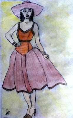 My Works: Pencil Sketch - Girl in a sundress